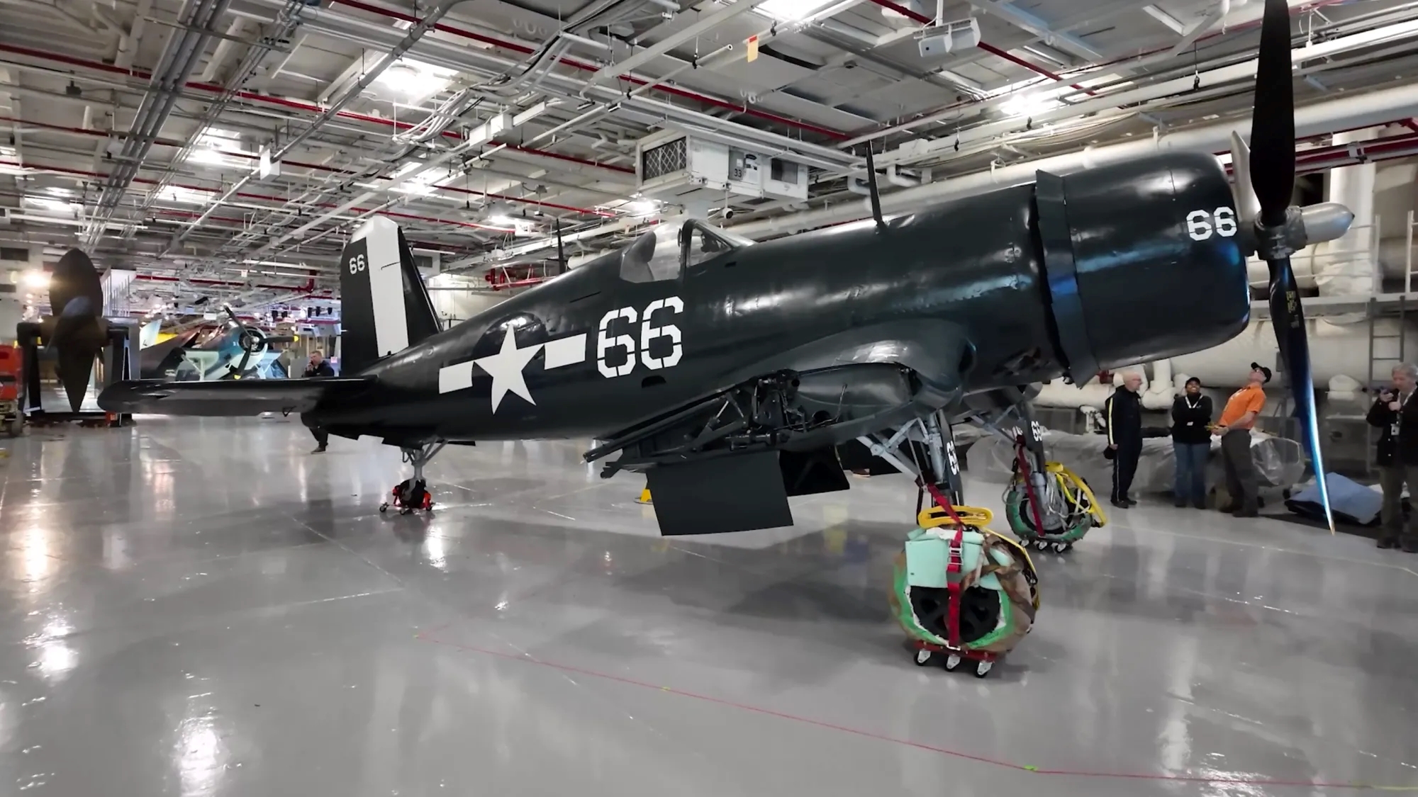 Intrepid Museum Unveils FG-1D Corsair as Centerpiece For New Exhibit