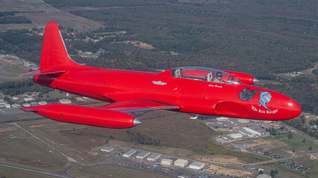 Lockheed T-33 Shooting Star "The Red Knight" Hitting the Airshow ...