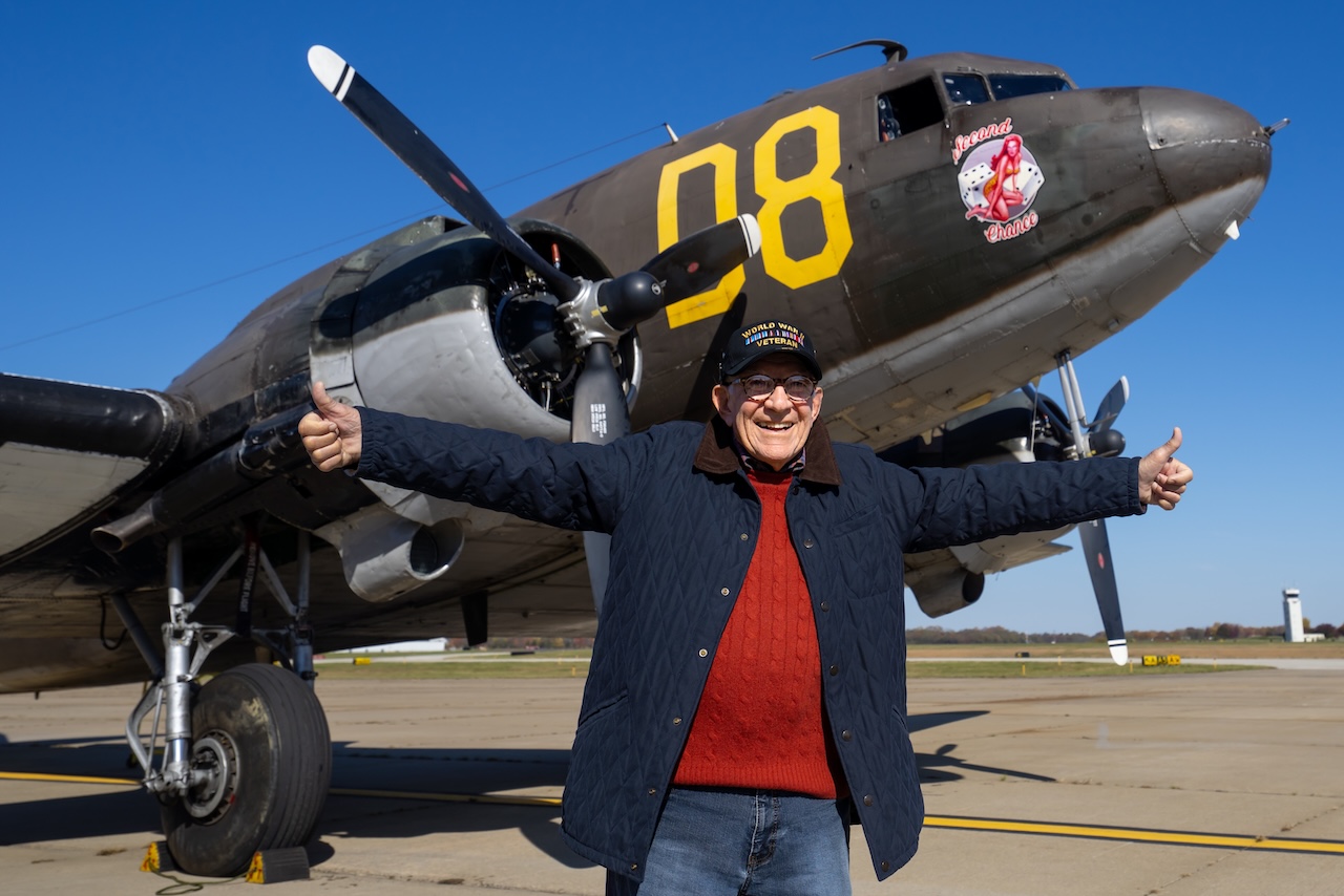 101-Year-Old WWII C-47 Pilot Takes to the Air with the American ...