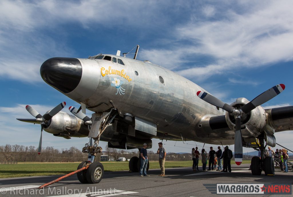 VC-121 Constellation Columbine II is safely Home in Bridgewater, VA