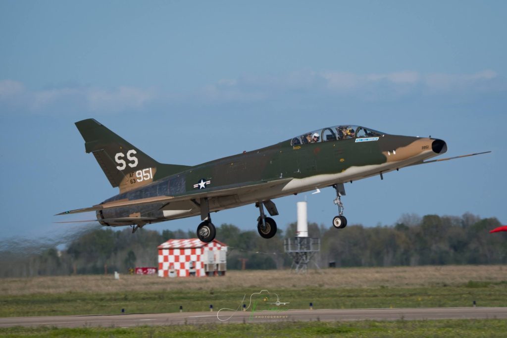 Collings Foundation’s F-100F Super Sabre Returns to Flight at Ellington ...