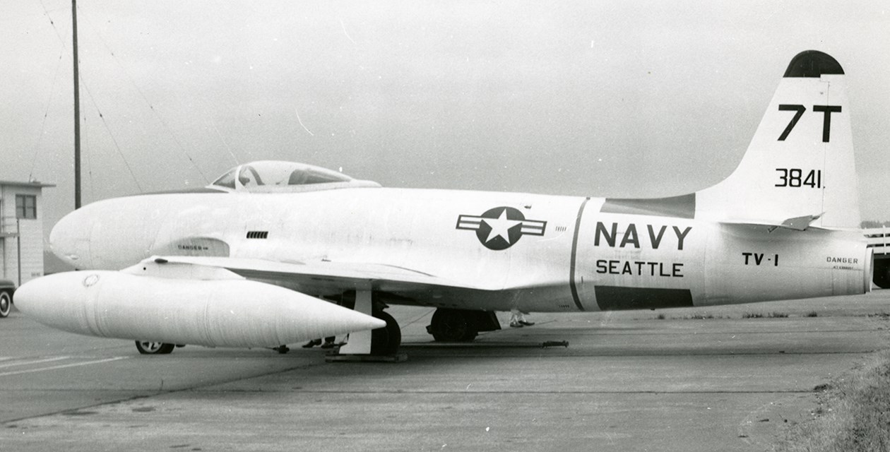 Lockheed P-80 Shooting Star from Seattle Arrives At March Field Air ...