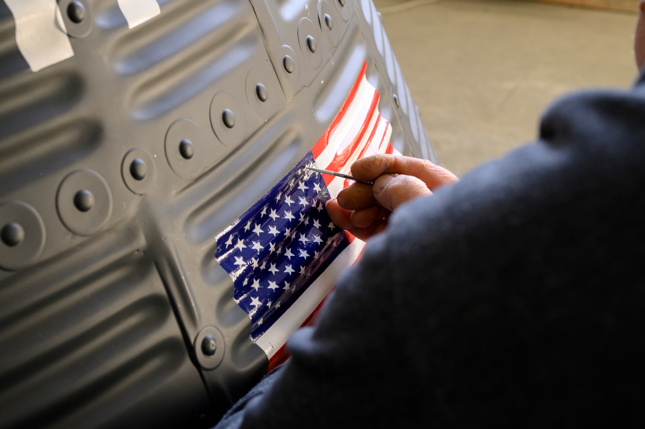 National Museum of the USAF Erects Atlas Missile