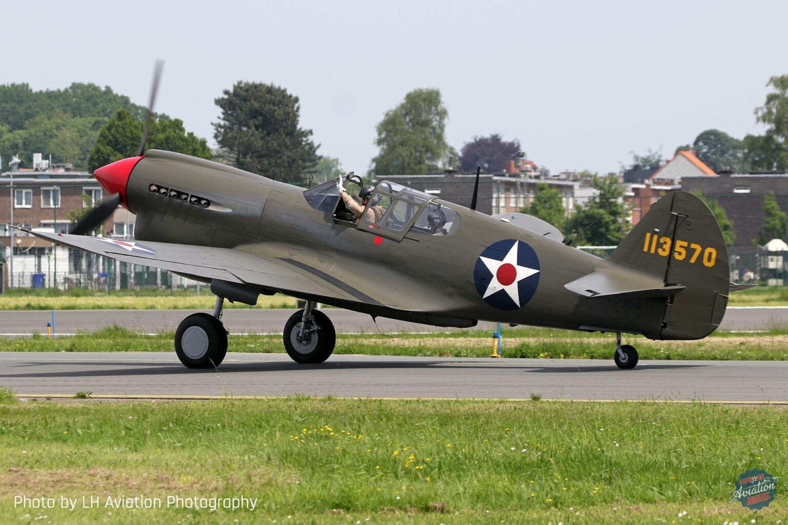 Combat Veteran P-40E Makes First Public Appearance In Belgium