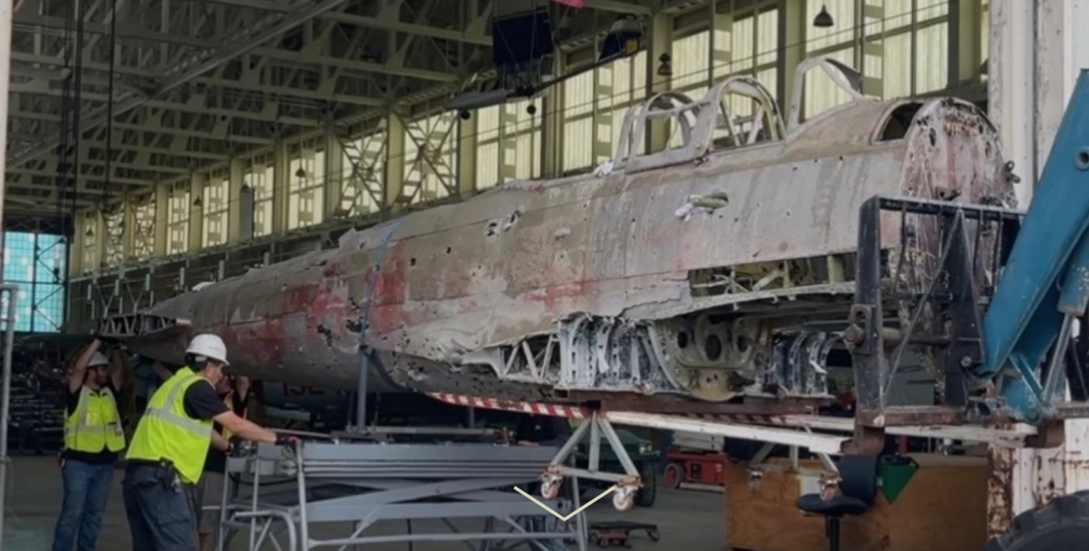 Ultra-Rare Aichi Val Dive Bomber Arrives at Pearl Harbor Aviation Museum