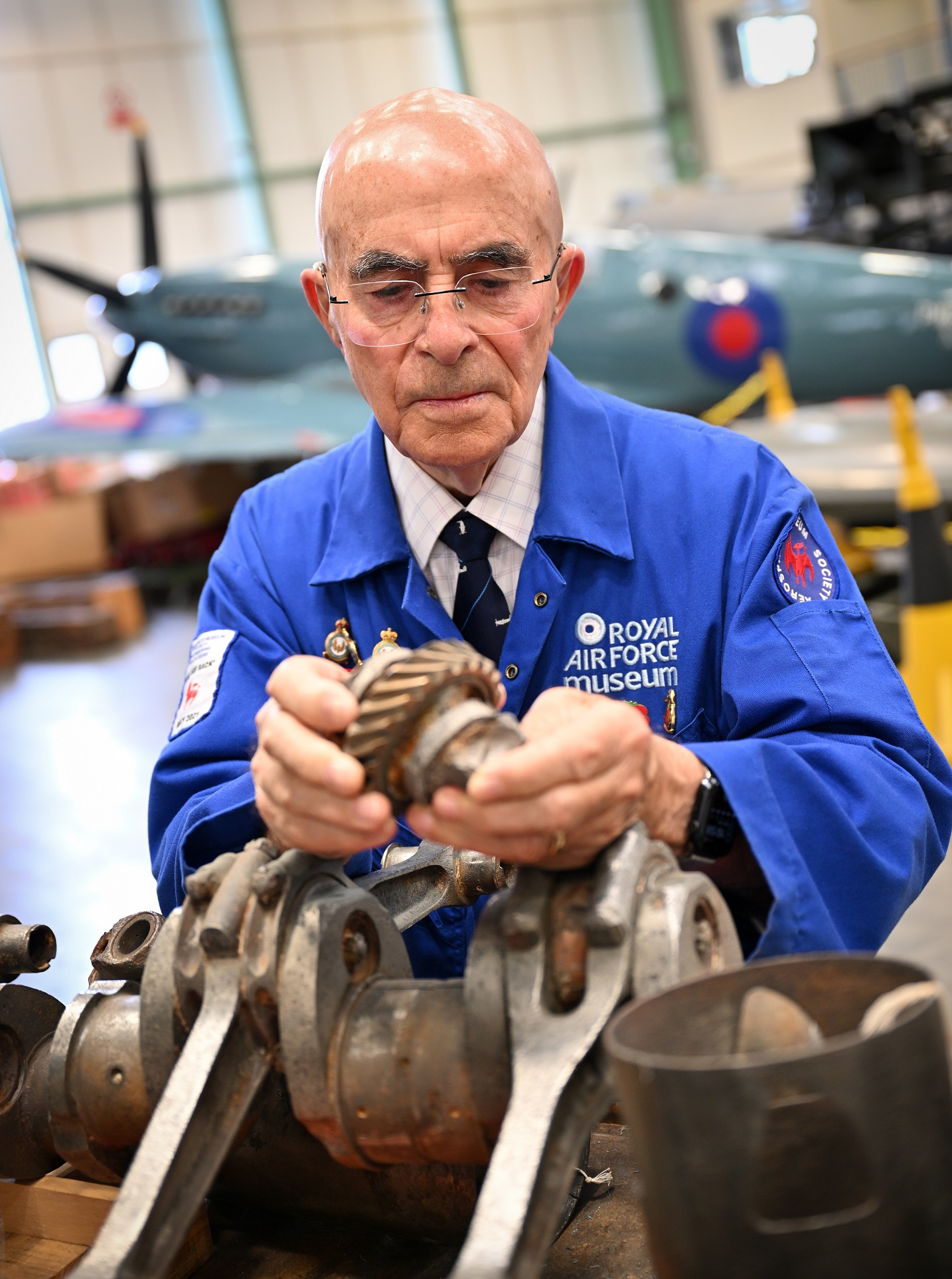 RAF Museum Volunteer Awarded MBE for 50 Years’ Service to Heritage