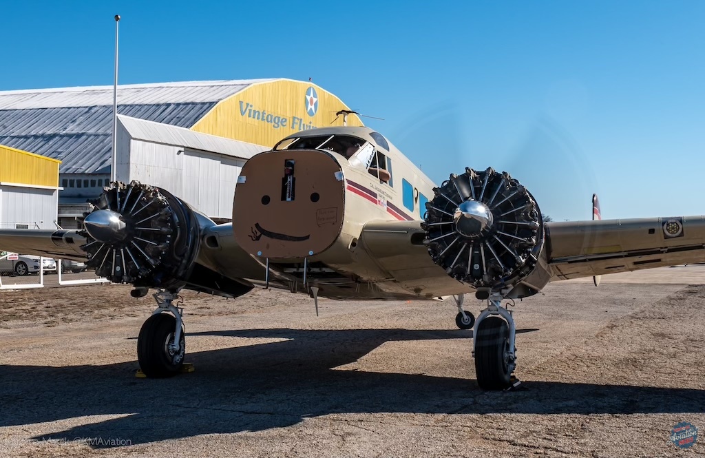 Vintage Flying Museum’s Beechcraft E18S “Hollywood Bomber” Project ...